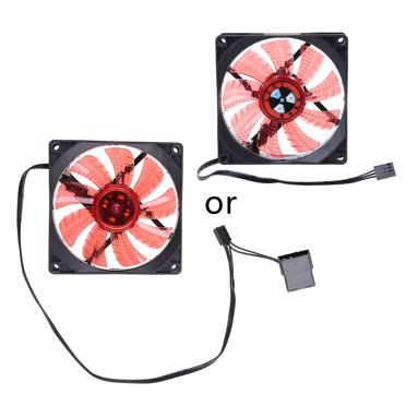 Vetroo 120mm Blue 15-LEDs Cooling Fan for Computer PC Cases, CPU ...