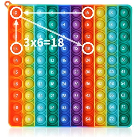 P00p with Numbers Multiplication Table Game Fidget Math Toys,Stress ...