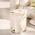Bathroom Trash Can with Lid, 8/12/15/20 Liter Slim Plastic Garbage Bin ...