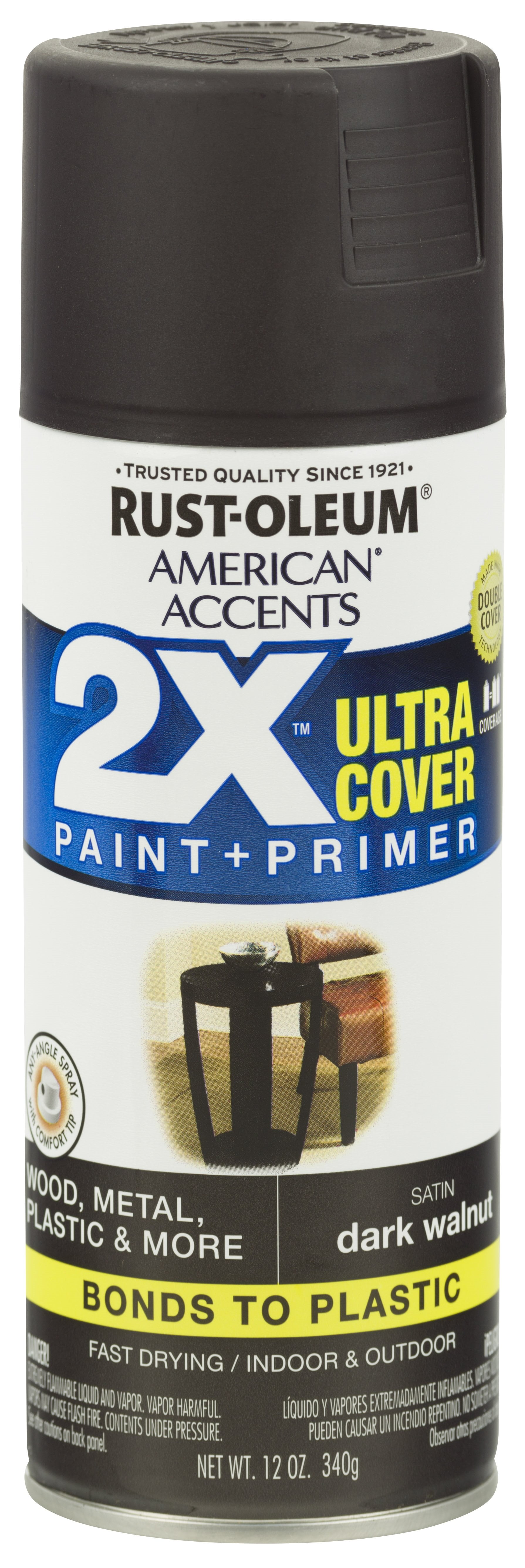 2-Pack Value - Rust-oleum american accents ultra cover 2x satin dark ... 2-Pack Value - Rust-oleum american accents ultra cover 2x satin dark ...