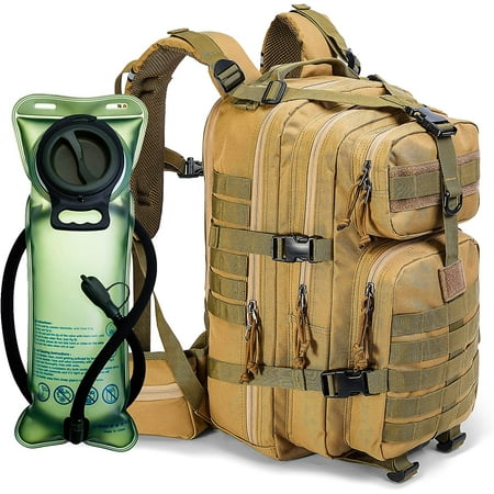 MSYMY Tactical Backpack with 2.5L Water Bladder, Insulated Military ...