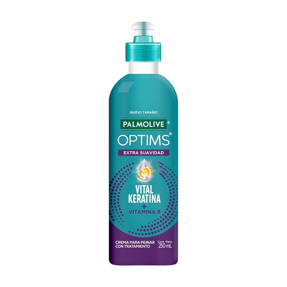 Crema para Peinar Palmolive Optims Vital Keratina + Vitamina B Extra ...