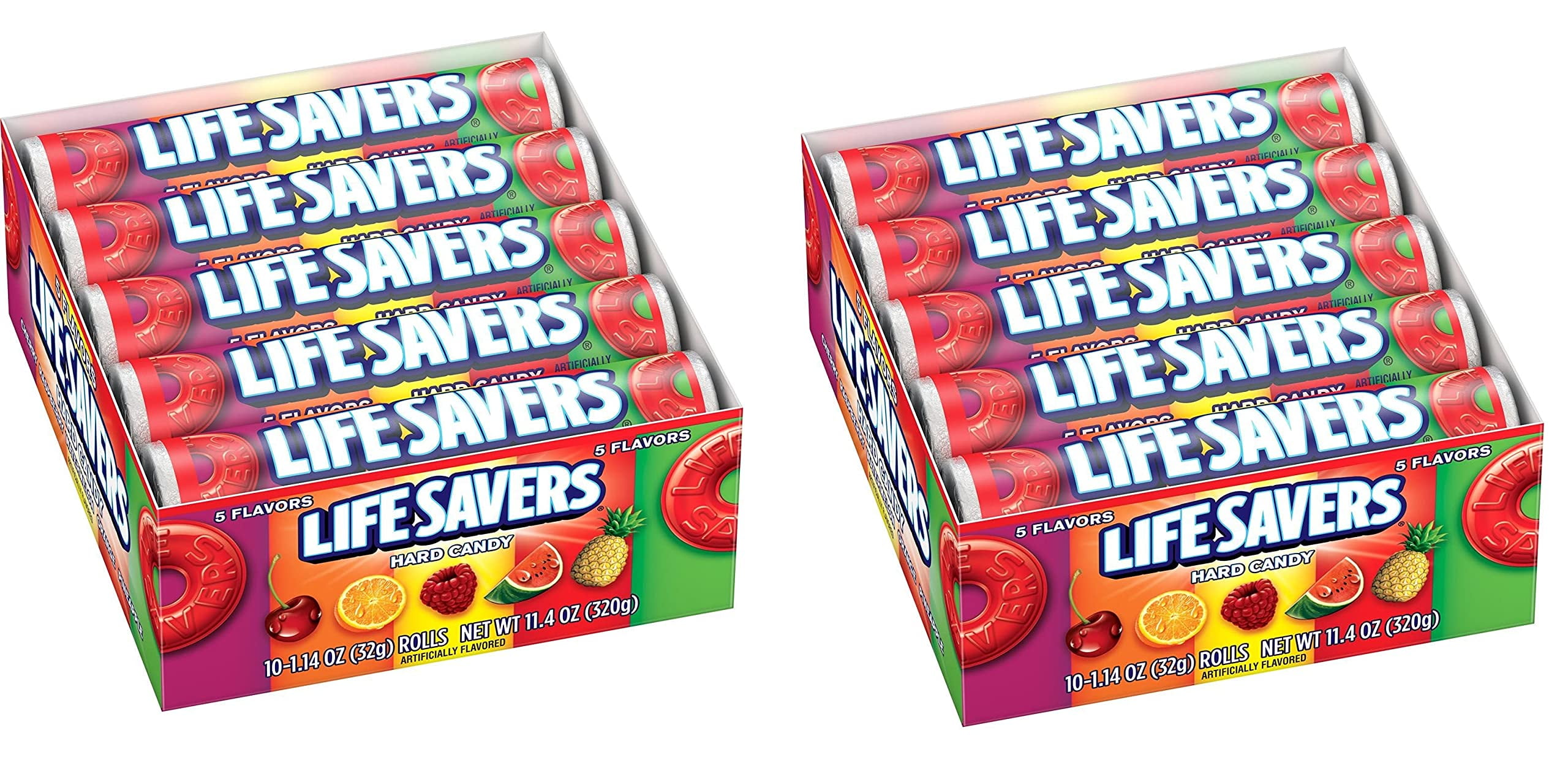 Life Savers Five Flavors Hard Candy, 1.14 Ounce (Pack of 20)-SET OF 3 ...