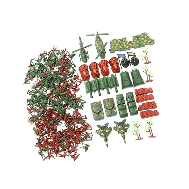 270 Piece Plastic Soldier 4cm Army Figures Playset Army Sand Scene ...