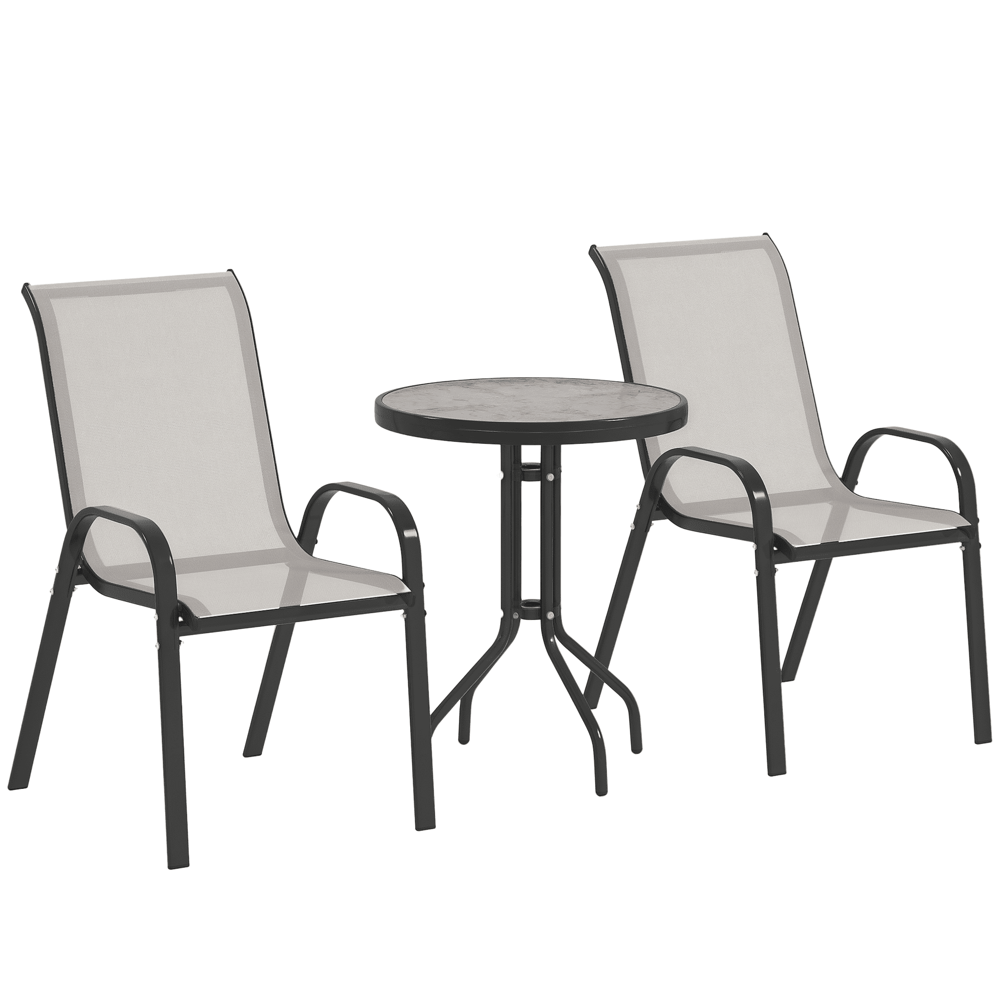 Click here for Outsunny Outdoor Bistro Set Small Patio Set W/ Sta... prices