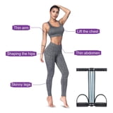 Dual Spring Sit Up Pull Rope Elastic Tension Fitness Foot Pedal Sit Up ...
