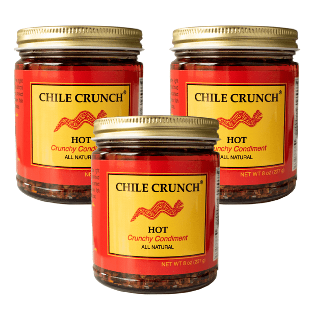 Chile Crunch-A Crunchy All Natural Spicy Condiment Hot Flavor 3 Jars ...