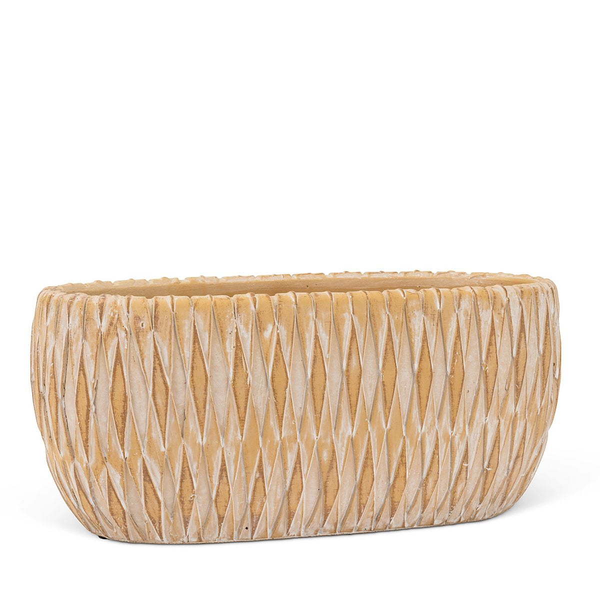 Set of 1 Large Textured Oval Planter - Walmart.com