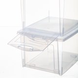 Mainstays Shoe Storage box with Drop Front Door 6PK, Clear Plastic ...