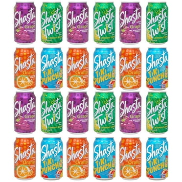 Shasta Flavored Variety Pack - 24 Assorted 12 fl. oz. Cans - Walmart.com