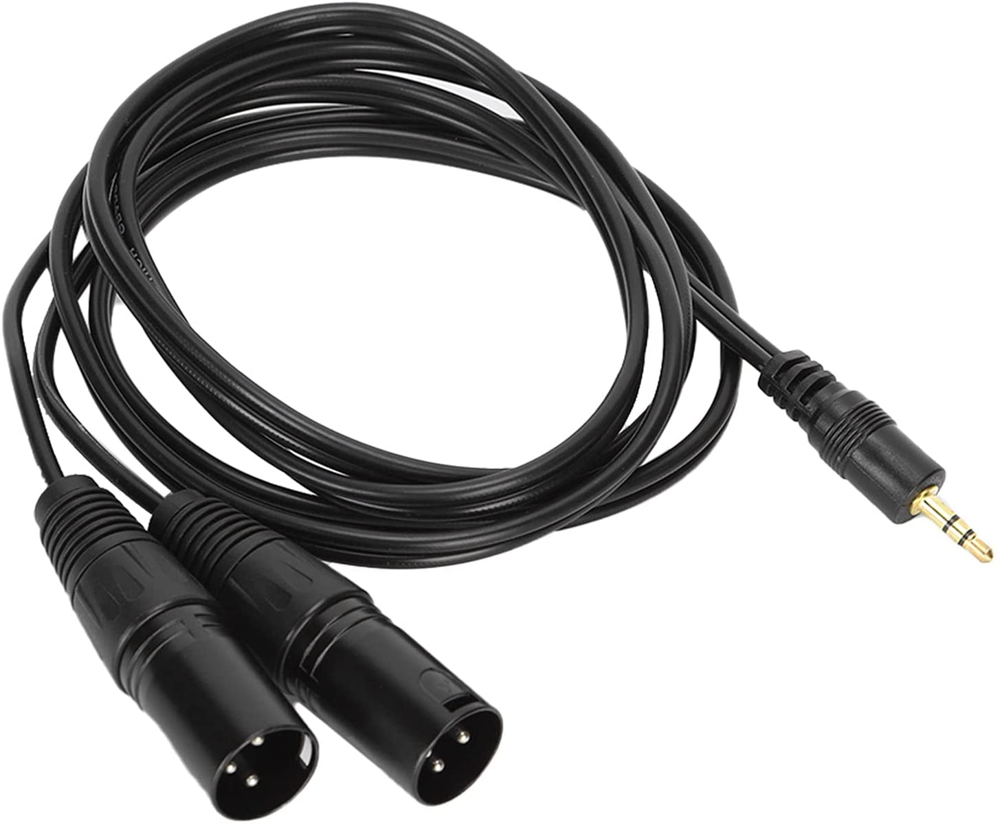 Dual XLR Female to 3.5mm Stereo Cable, 1/8 inch Mini Jack to 2 XLR ...
