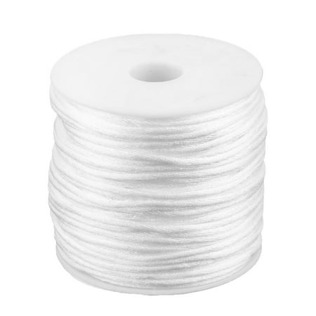 Nylon Handicraft Braided Adornment Chinese Knot String White 2mm Dia 49 ...