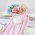 Chiffon Table Runners 10Ft Romantic Sheer Wedding Table Runner Overlays ...