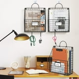 X-cosrack Wall Organizer for Office, Metal Hanging Wall File Organizer ...