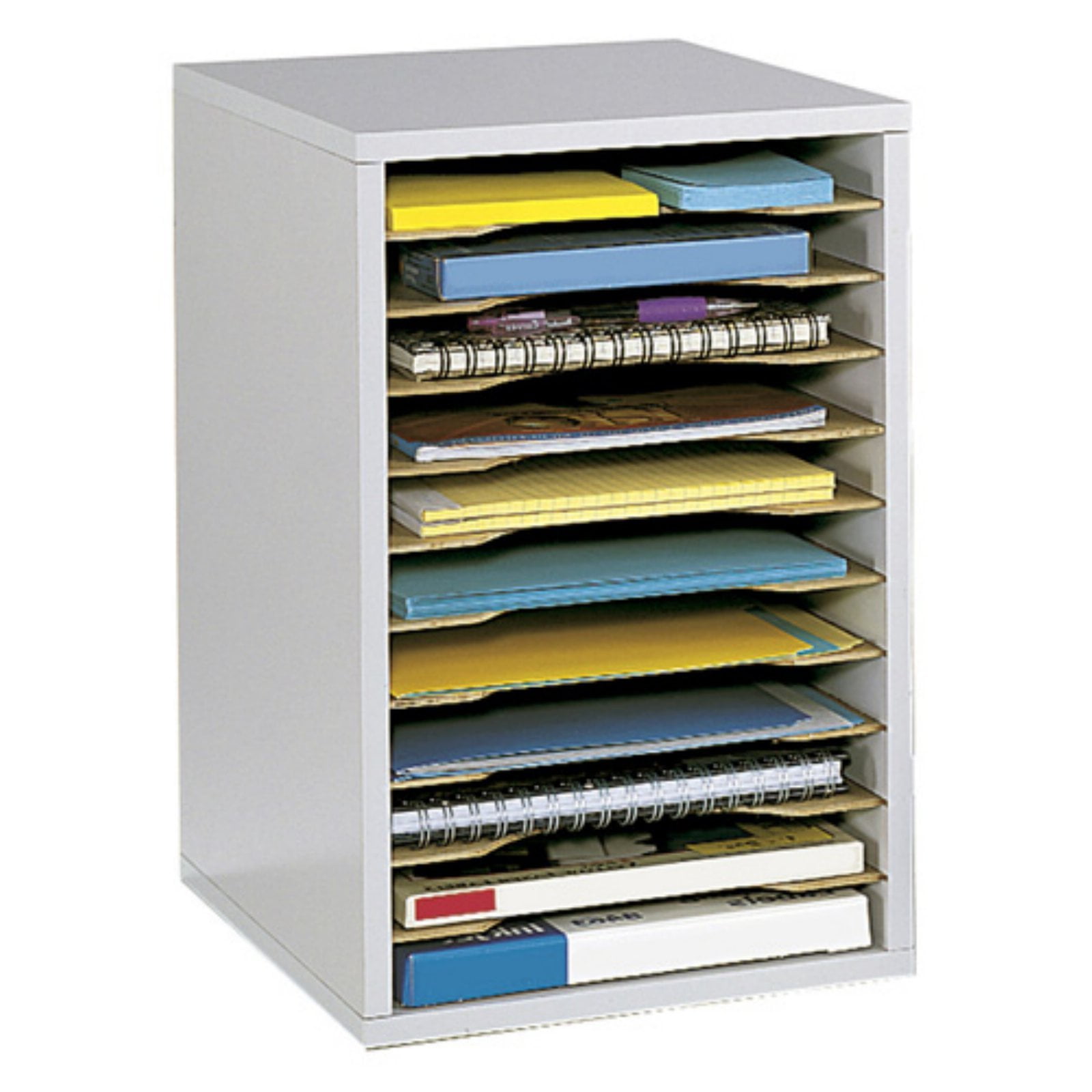 Safco Grey 11 Compartment Vertical Desk Top Sorter - Walmart.com