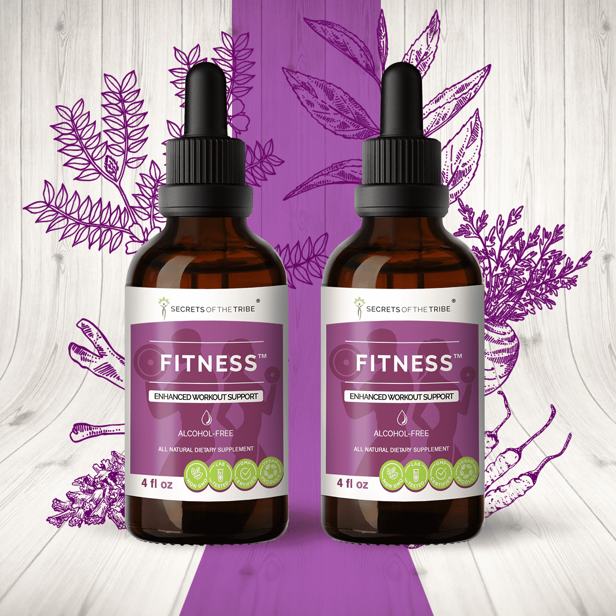 Fitness Alcohol-FREE Extract, Tincture, Glycerite Maca, Ashwagandha ...