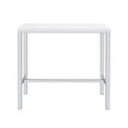 5-piece Bar Set White High Gloss and Chrome - Walmart.com