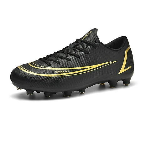 Mens Soccer Shoes Adult High Ankle Football Boots Grass Training Sport ...
