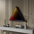 Ozarke 3D Triangle Infinity Mirror Light, LED Wall Mirror RGB - Large ...