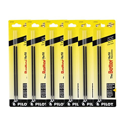 Pilot Better/Better Grip/EasyTouch Stick Ballpoint Pen Refills, 0.7mm ...
