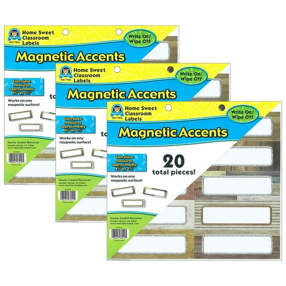 Teacher Created Resources Scribble Labels Magnetic Accents Assorted ...