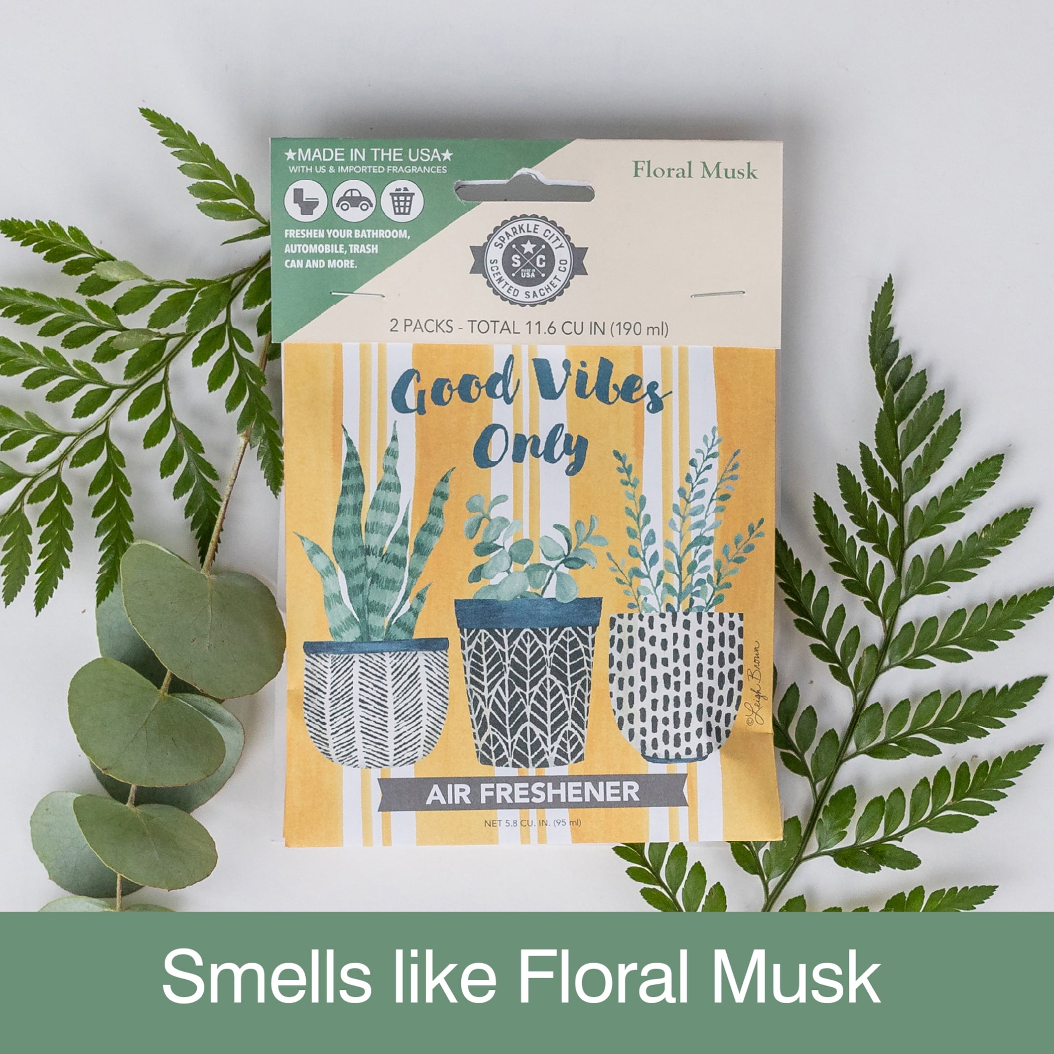 Sparkle City Scented Sachet 2 Pack, Good Vibes - Walmart.com