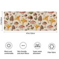Mushroom and Morel Beige Pattern Non Slip Microfiber Bathroom Rugs ...