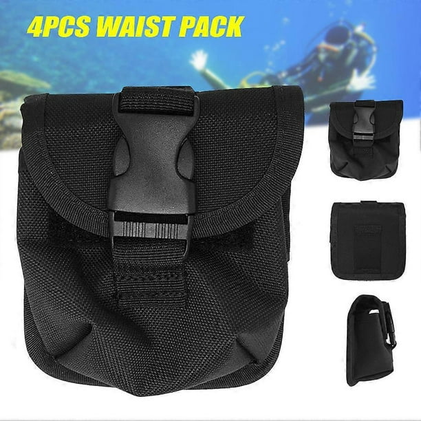 4 Pcs Diving Scuba Weight Pocket with Quick Release Buckle Diving ...