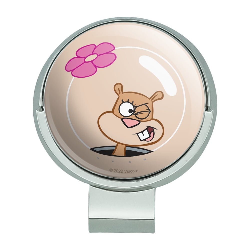 SpongeBob Sandy Wink Face Golf Hat Clip With Magnetic Ball Marker ...
