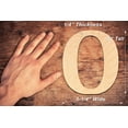 6 Inch Wooden Letter O Ready for Painting or Decorating - Walmart.com