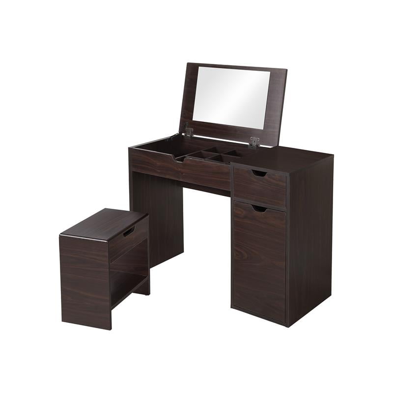 Furniture of America Astro Contemporary Wood 2-Piece Vanity Set in ...