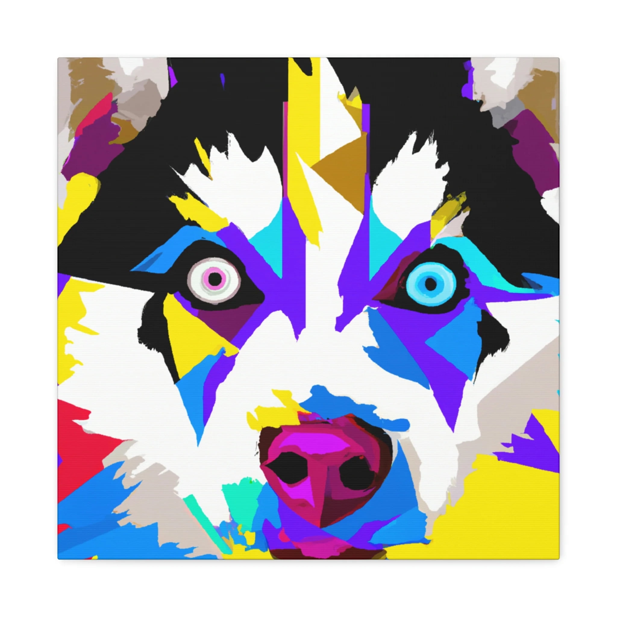 Siberian Husky Pop Art - Canvas - Walmart.com