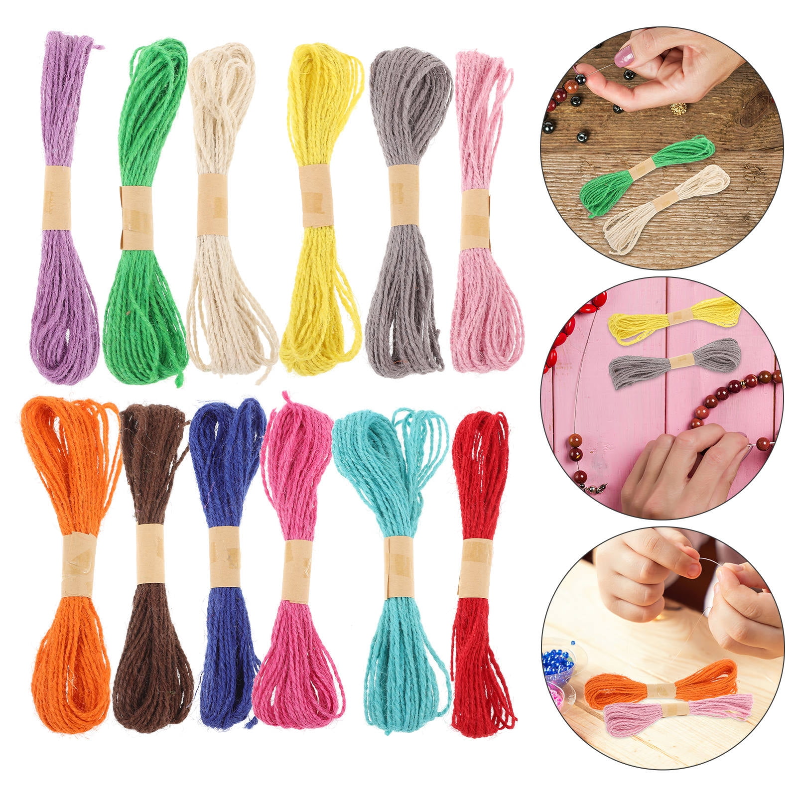 Click here for Brightfufu 12 Sets Craft String Twine Assorted Col... prices