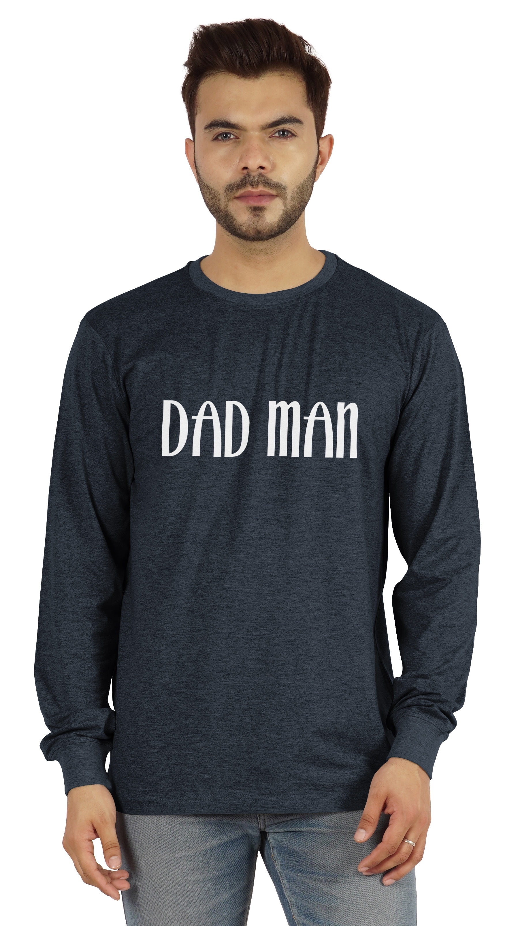 Inkmeso Dad Man Graphic Tshirt For Daddys Shirt Full Sleeve Mens Jersey ...