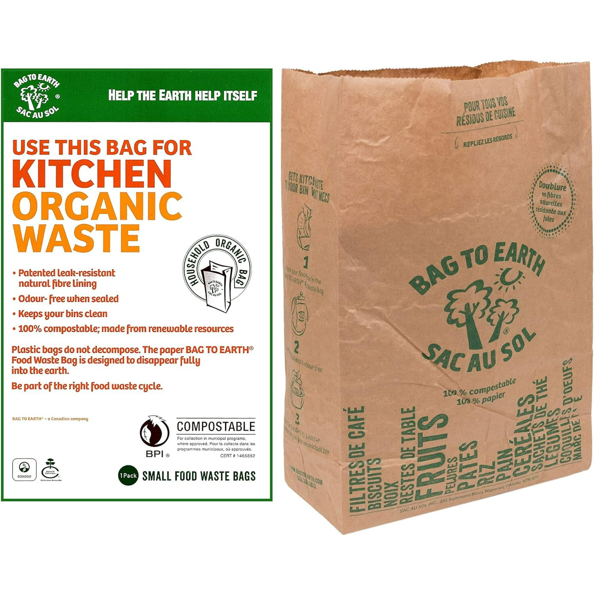 Click here for Bag To Earth -64c- Kitchen Food Waste Bag - Compos... prices