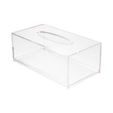 Clear Tek Clear Acrylic Tissue Box - 8 3/4" x 4 3/4" x 3 1/4" - 1 count ...
