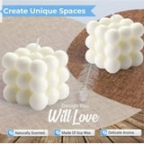 Cute Decorative Bubble Candle - Cube Soy Wax, Scented, 2 Pieces Set for ...