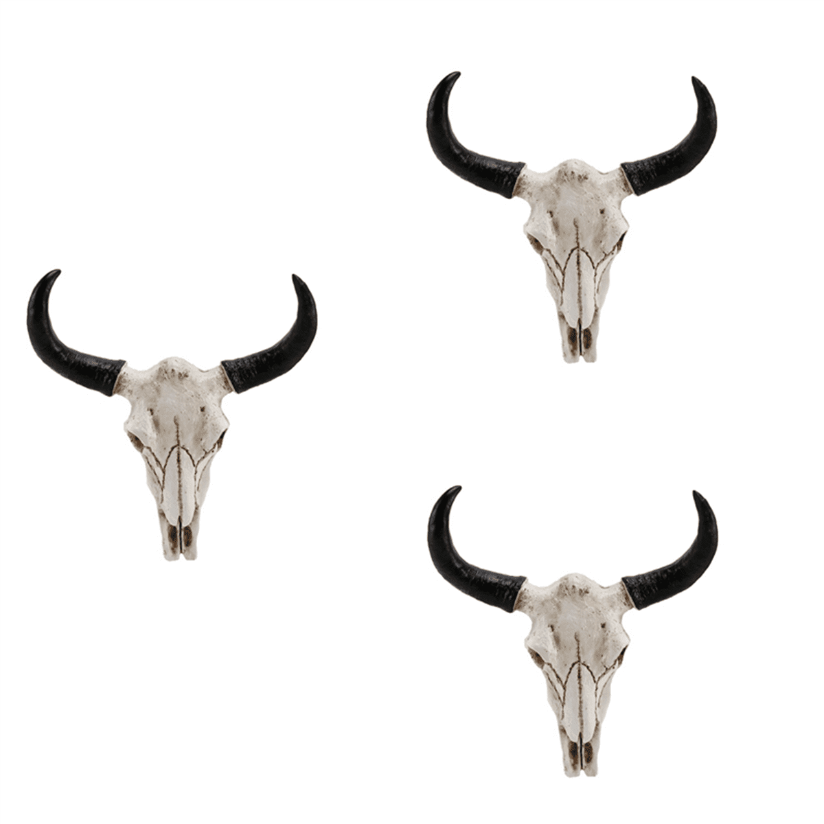 Click here for Unbranded 3x Resin Longhorn Cow Skull Head Wall Ha... prices