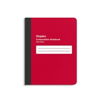 Staples Composition Notebook 7.5" x 9.75" Graph Ruled 80 Sheets Blue ...