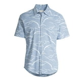 Free Assembly Men's Short Sleeve Point Collar Shirt - Walmart.com