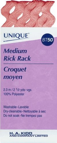 Unique Medium Rick Rack, 6 mm x 2.3 m - Walmart.ca