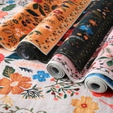 KaMinLy Bohemian Orange Floral Rug, 2'x6', Soft Washable Carpet for ...