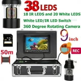 9 Inch DVR Recorder Underwater Fishing Video Camera Fish Finder 38 LEDs ...