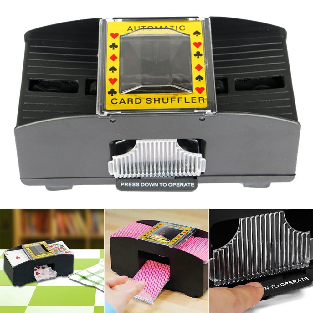 Goulian 2-Deck Poker Shuffles Playing Cards Machine Electric Automatic ...