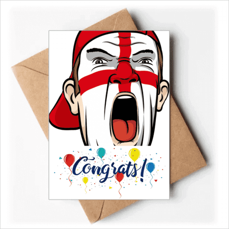 England Flag Facial Makeup Head Screang Cap Wedding Cards ...