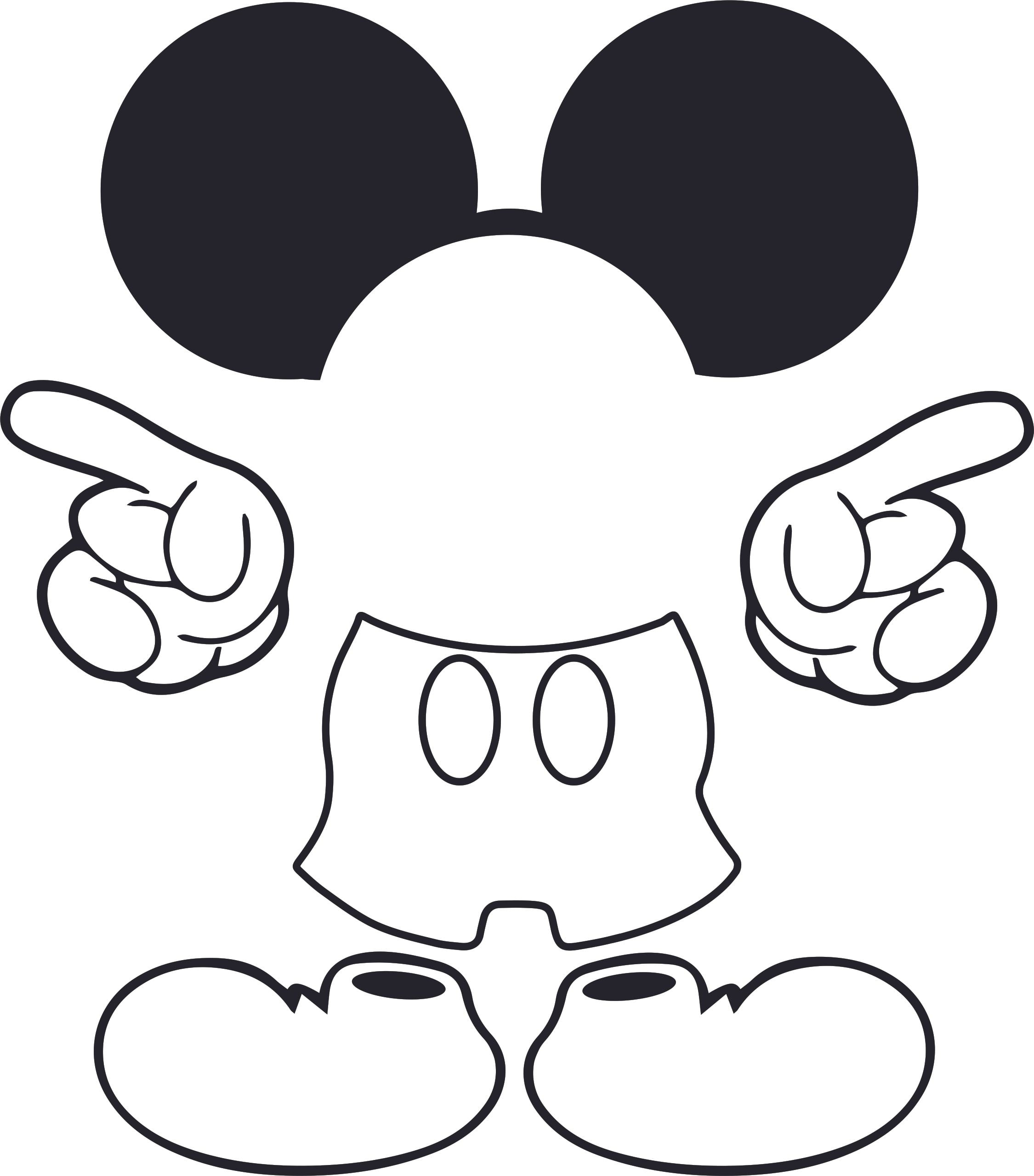 The Mickey Mouse Walt Disney Cartoon Character Art Vinyl Decors Sticker