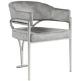 Meridian Furniture Madelyn Grey Velvet Dining Chair (Set of 2 ...