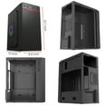 Huhou Small Micro ATX Computer Case with USB Port - Walmart.com