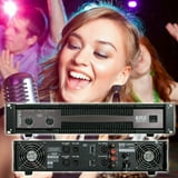 EMB 7500 Watts 2 Channel Professional Power Amplifier EB7500PRO AMP DJ PA Stereo Bundle ...
