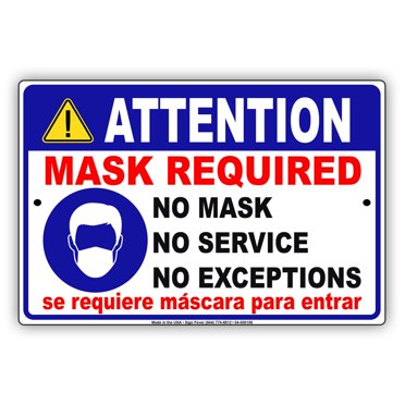 Mask Required Sign, - Walmart.com